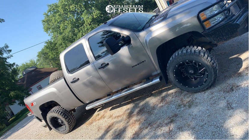 2012 Chevrolet Silverado 2500 HD with 20x12 -44 Dropstars 652bm and 33/ ...