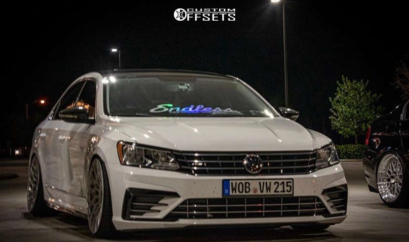 2017 Volkswagen Passat with 20x10 40 TSW Oslo and 235/30R20 Achilles ...