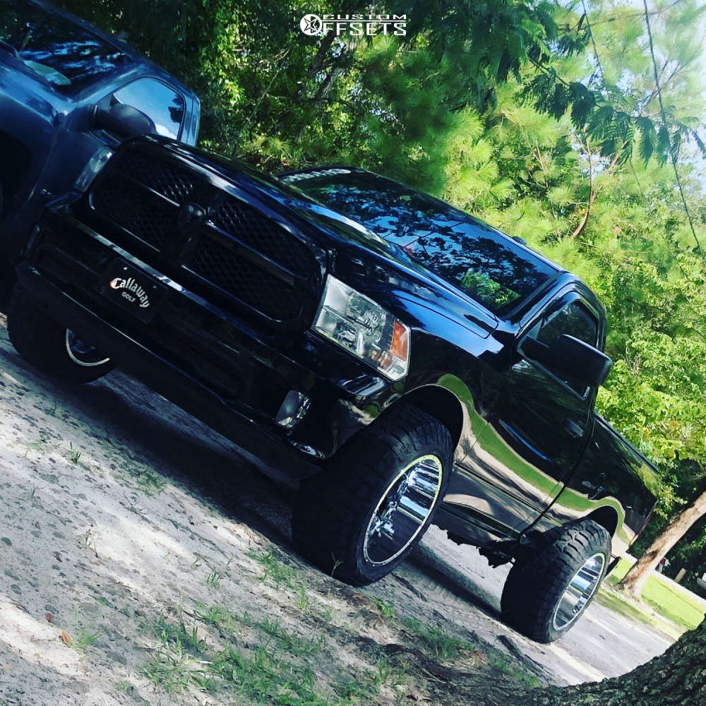 2014 Ram 1500 with 20x12 -51 Vision Sliver and 33/12.5R20 Federal ...