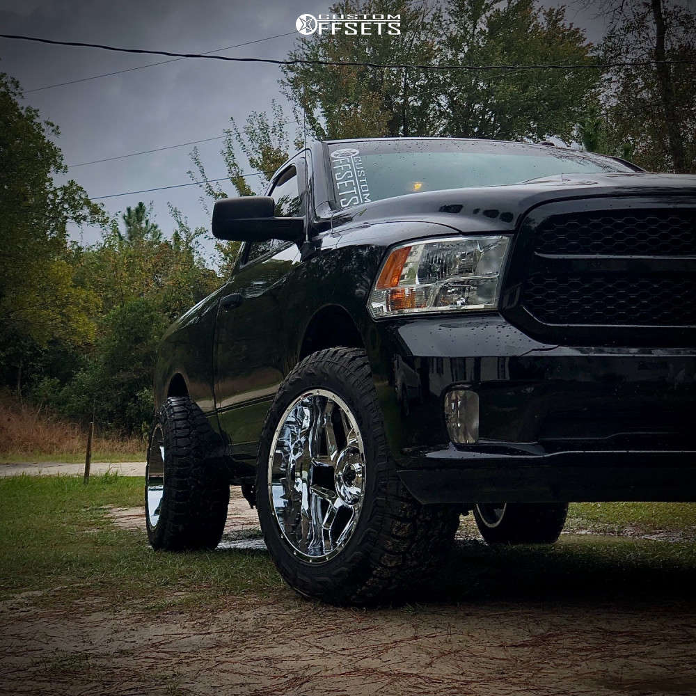 2014 Ram 1500 with 20x12 -51 Vision Sliver and 33/12.5R20 Federal ...