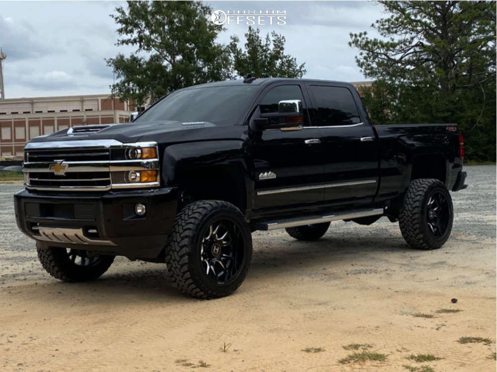 2019 Chevrolet Silverado 2500 HD with 22x12 -44 Hostile Fury and 35/12.5R22 Toyo Tires Open ...