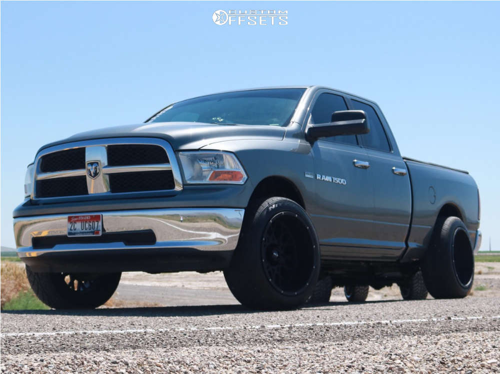 2011 Ram 1500 with 22x12 -51 Vision Rocker and 305/50R22 Nitto Nt420v ...
