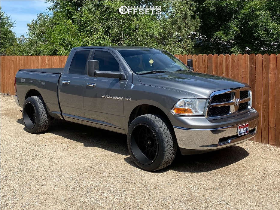2011 Ram 1500 with 22x12 -51 Vision Rocker and 305/50R22 Nitto Nt420v ...