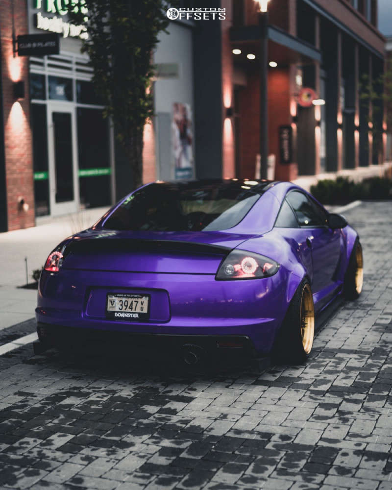 2009 Mitsubishi Eclipse with 18x9.5 25 STR 514 and 225/35R18 ...