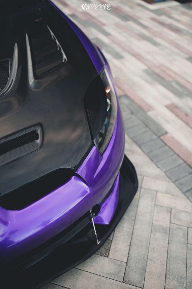 2009 Mitsubishi Eclipse with 18x9.5 25 STR 514 and 225/35R18 ...