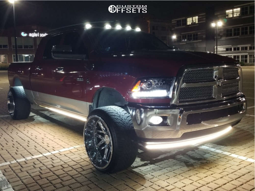 2011 Ram 3500 with 24x14 -76 Hostile Vulcan and 305/35R24 Atturo Az800 ...