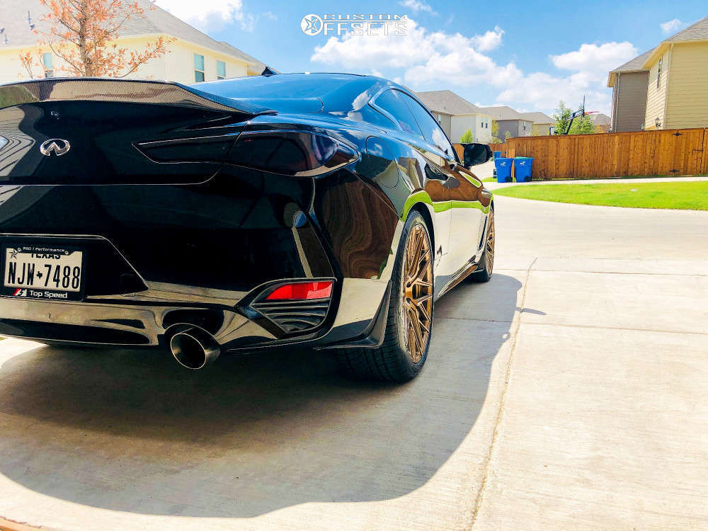 2020 INFINITI Q60 with 20x10 40 Rohana Rfx10 and 275/35R20 Continental ...