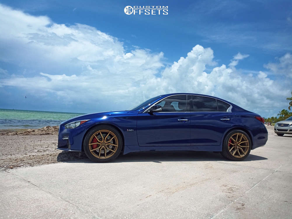 2019 INFINITI Q50 with 19x8.5 35 XXR 559 and 245/45R19 Sumitomo Htr ...