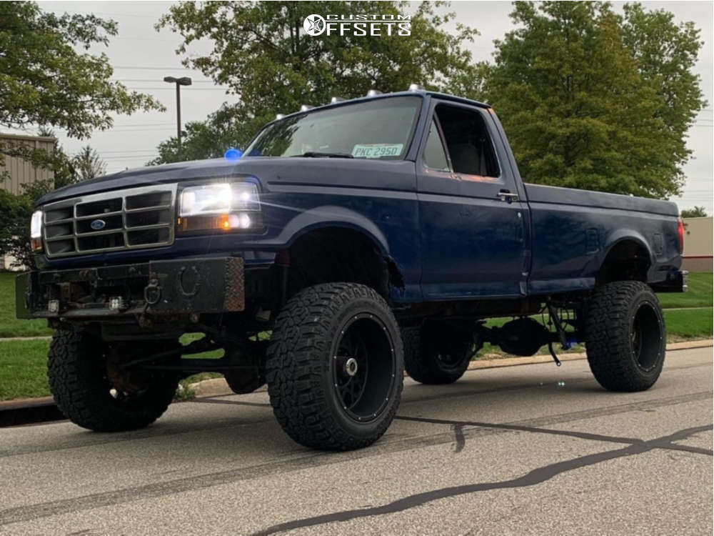 1997 Ford F-350 with 20x12 -51 Vision Rocker and 35/12.5R20 Kanati ...