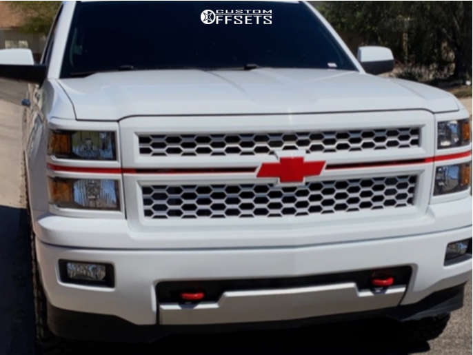 2015 Chevrolet Silverado 1500 with 24x10 OEM Wheels Rally and 35/12 ...