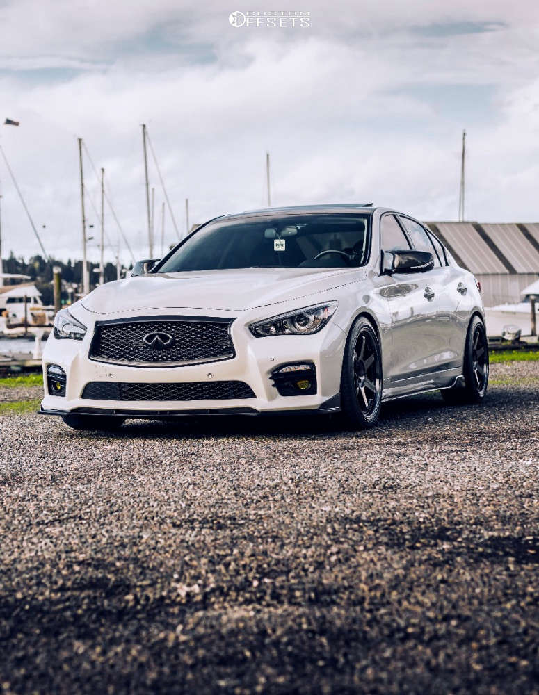 2016 INFINITI Q50 with 19x9.5 22 Volk Te37sl and 245/40R19 Michelin Pilot Sport A/s 3 and ...