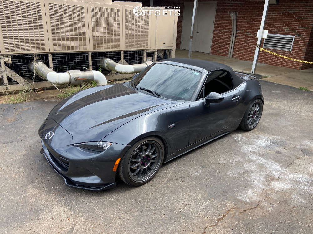 2016 Mazda MX-5 Miata with 17x8 45 Konig Hypergram and 215/40R17 Nexen ...