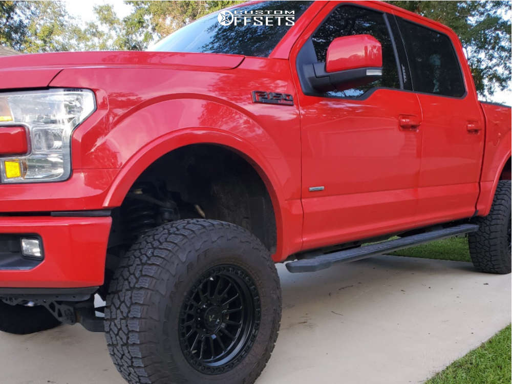 2017 Ford F-150 with 18x10 -15 V-Rock Strike and 295/70R18 Falken ...