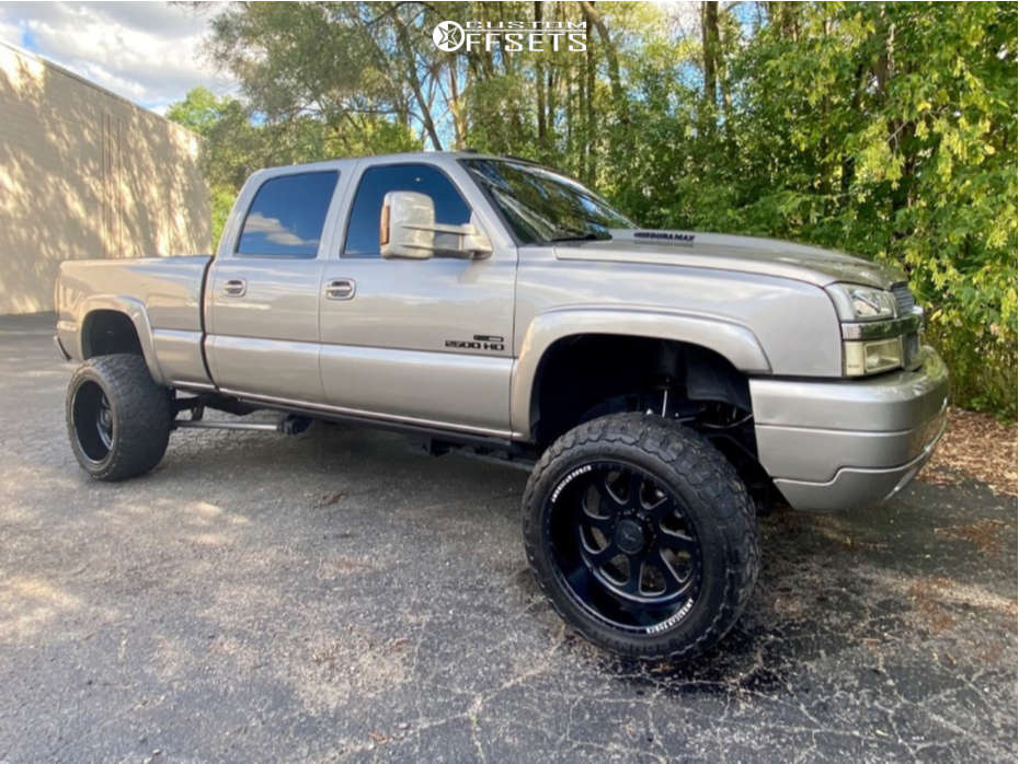 2003 Chevrolet Silverado 2500 HD with 22x12 -55 American Force Blade SS ...