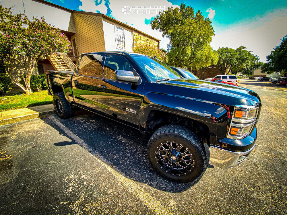 2014 Chevrolet Silverado 1500 with 20x10 Luxxx HD Lhd8 and 305/55R20 ...
