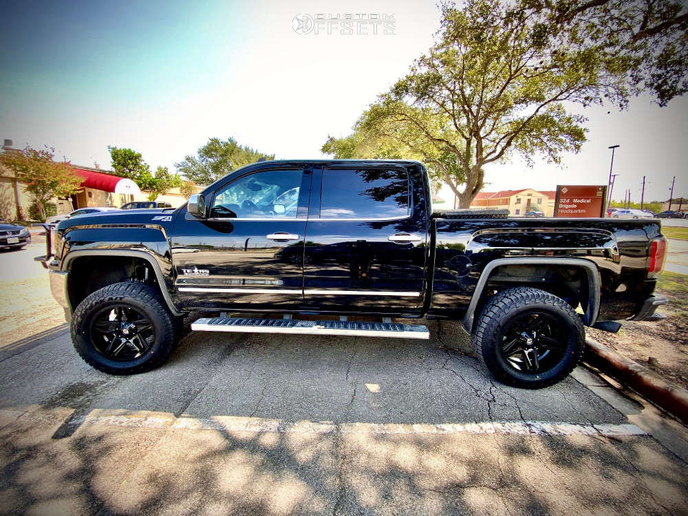 2018 GMC Sierra 1500 with 20x9 -9 American Outlaw Lonestar and 285 ...