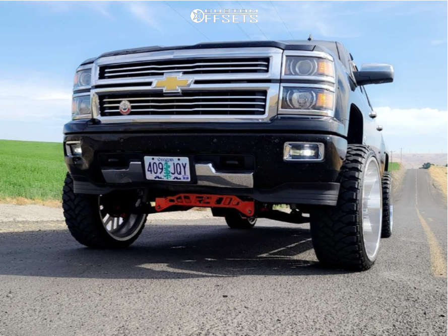 2014 Chevrolet Silverado 1500 with 26x12 -44 American Force Rebel Ss ...