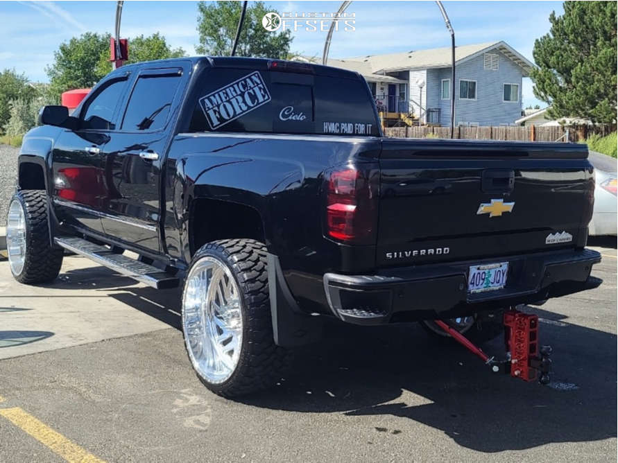 2014 Chevrolet Silverado 1500 with 26x12 -44 American Force Rebel Ss ...