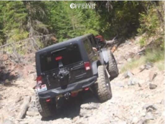 2017 Jeep Wrangler JK with 17x9 -12 Ballistic Jester and 40/13.5R17 ...