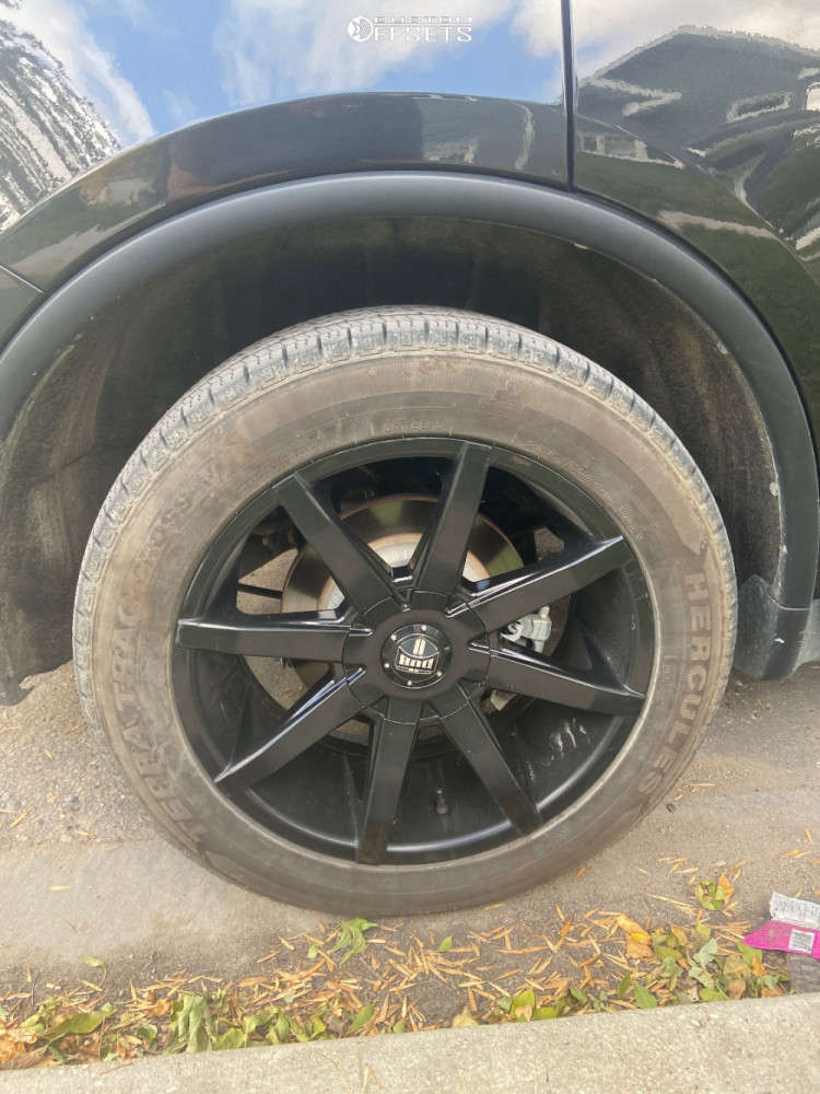 2016 Dodge Durango with 20x8.5 42 DUB Push and 265/50R20 Hercules Terra ...