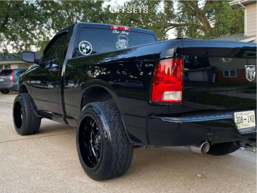 2012 Ram 1500 with 22x12 -44 RBP 73r and 305/45R22 Nitto Nt420v and ...