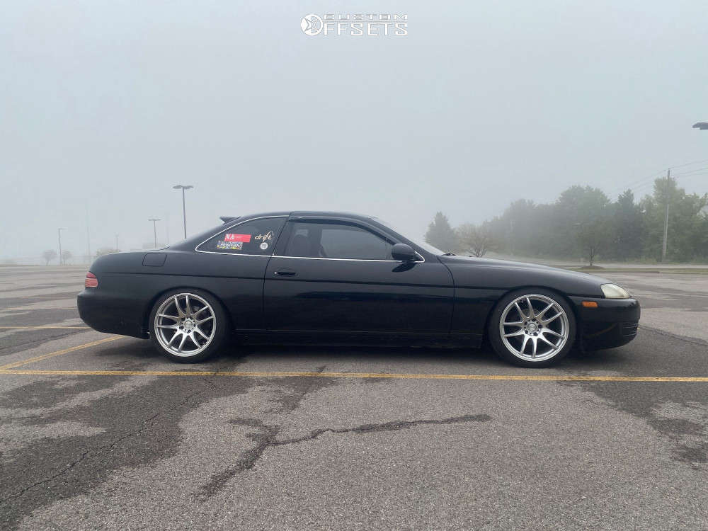 1995 Lexus SC300 with 18x9.5 15 ESR Sr08 and 225/40R18 Federal SS595 ...