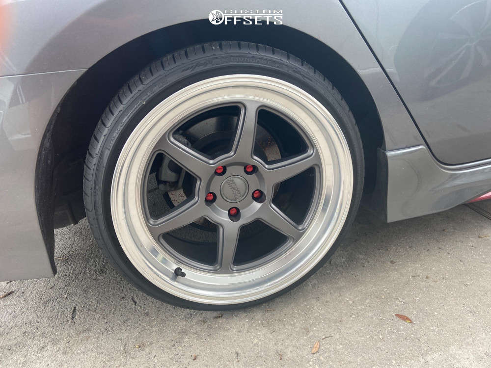 2017 Nissan Sentra with 18x9 12 Kansei Roku and 215/35R18 Lionhart All ...