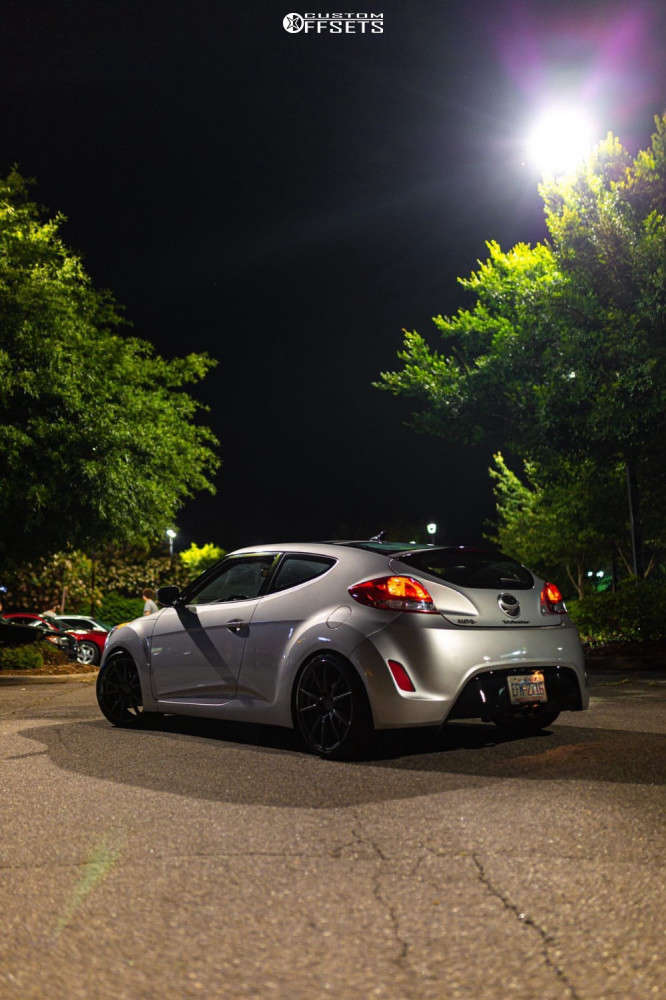 2013 Hyundai Veloster with 18x8 35 Liquid Metal Shift and 215/40R18 ...