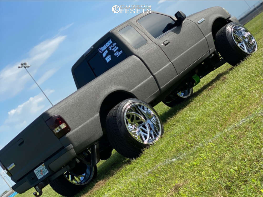 2009 Ford Ranger with 22x14 -75 Fuel Triton D609 and 305/40R22 Toyo ...