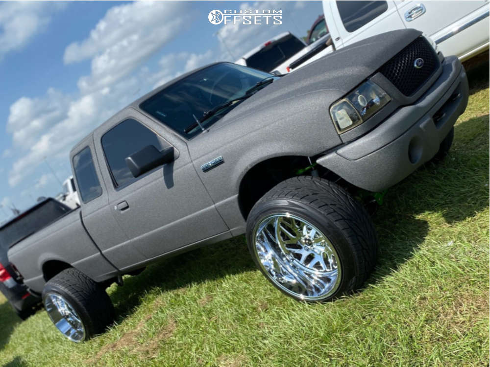 2009 Ford Ranger with 22x14 -75 Fuel Triton D609 and 305/40R22 Toyo ...