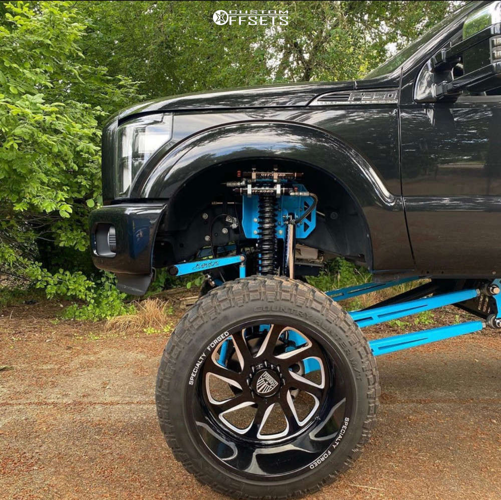 2015 Ford F-350 Super Duty with 26x16 -101 Specialty Forged SF017 and 40/15.5R26 Fury Offroad ...