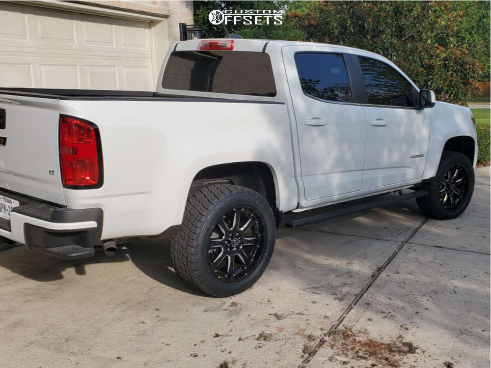 2019 Chevrolet Colorado with 20x9 0 Black Rhino Sierra and 265/50R20 ...