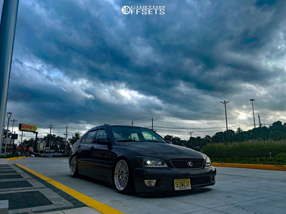 2005 Lexus IS300 with 17x8 35 Aodhan Ah02 and 205/40R17 Vercelli Strada ...