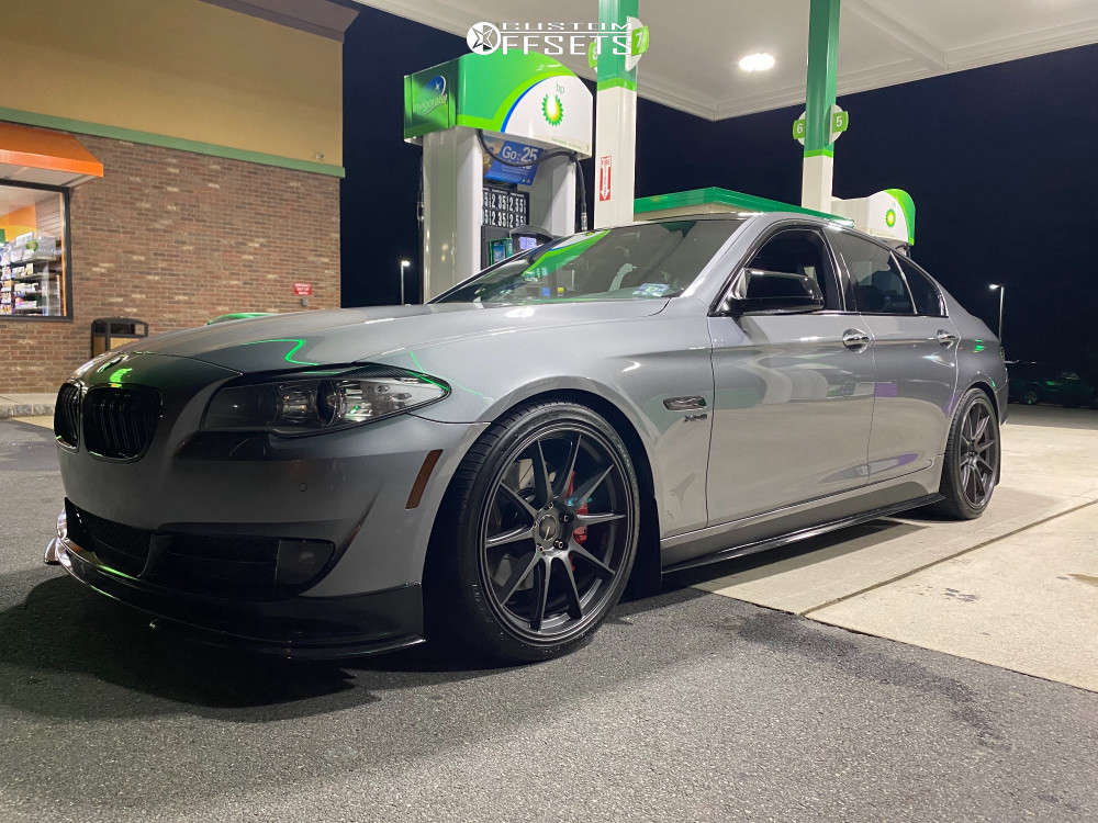 2012 BMW 528i XDrive with 20x9 25 Ambit Rs18 and 245/35R20 Falken ...
