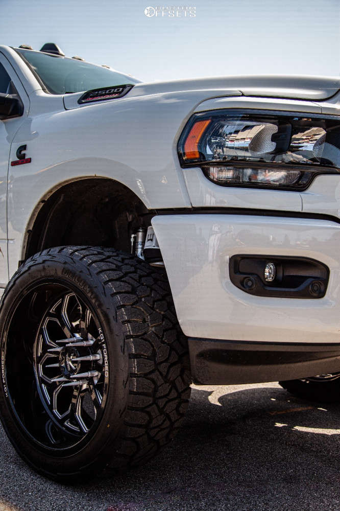 2019 Ram 2500 with 24x12 -44 KG1 Forged Knox and 325/45R24 Delinte Dx ...