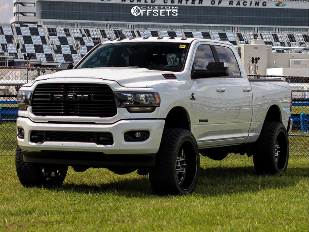 2019 Ram 2500 with 24x12 -44 KG1 Forged Knox and 325/45R24 Delinte Dx ...