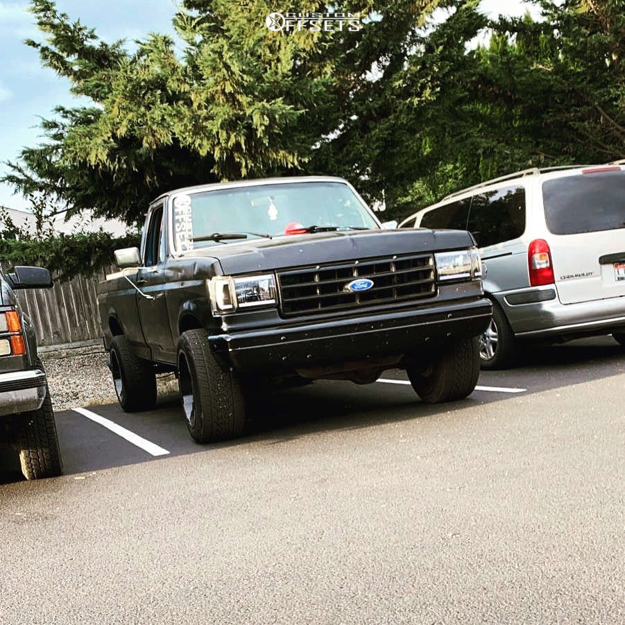 1990 Ford F-150 with 20x12 -51 Vision Prowler and 285/50R20 Lionhart Lh ...