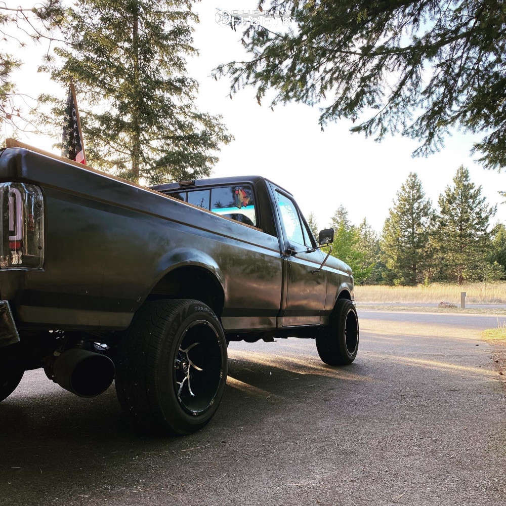 1990 Ford F-150 with 20x12 -51 Vision Prowler and 285/50R20 Lionhart Lh ...