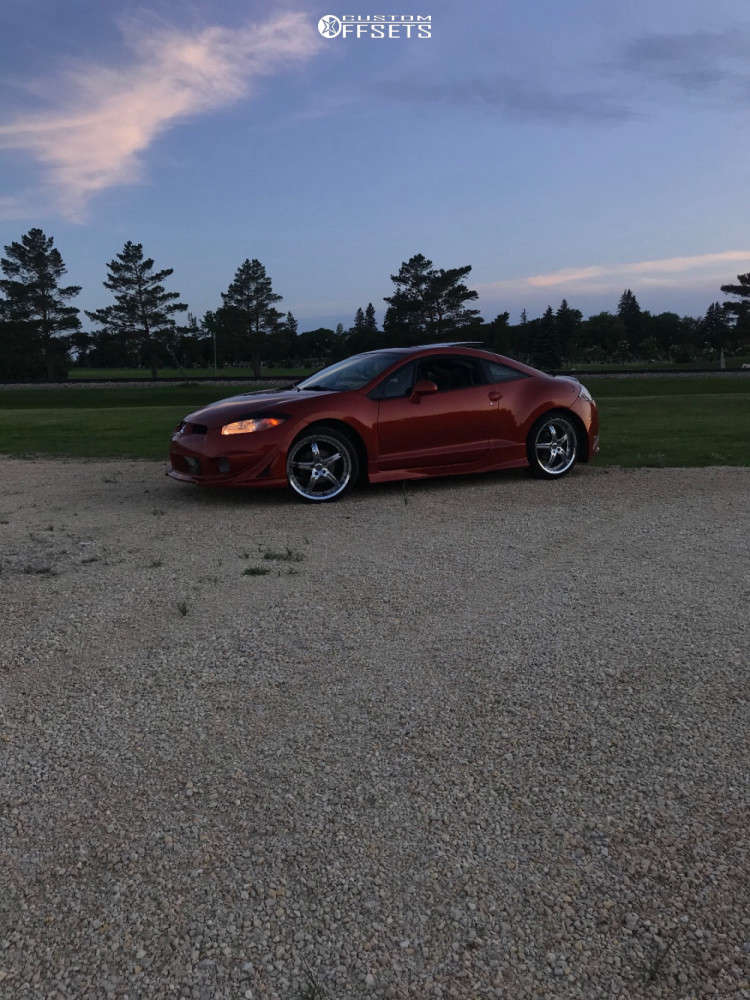 2007 Mitsubishi Eclipse with 20x9.5 30 Enkei Ls-5 and 245/35R20 ...