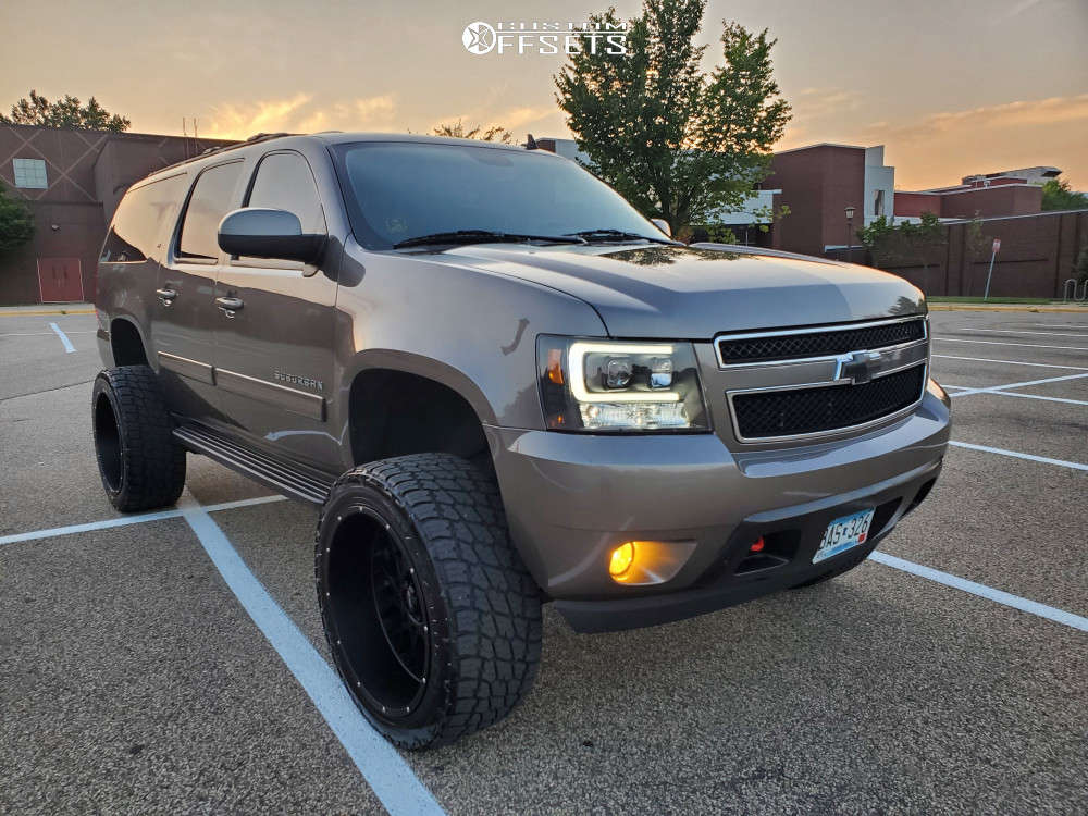 2011 Chevrolet Suburban with 24x12 -51 Vision Rocker and 325/45R24 ...