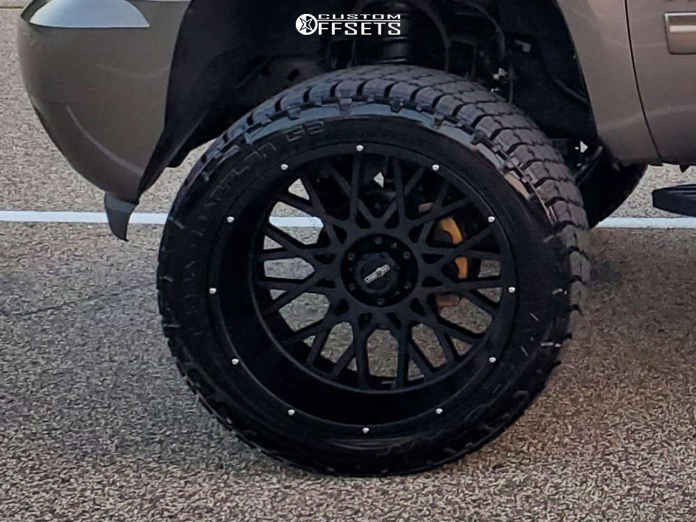 2011 Chevrolet Suburban with 24x12 -51 Vision Rocker and 325/45R24 ...