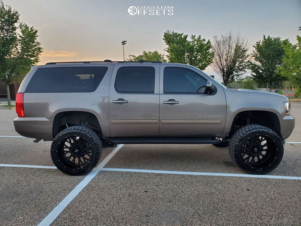 2011 Chevrolet Suburban with 24x12 -51 Vision Rocker and 325/45R24 ...