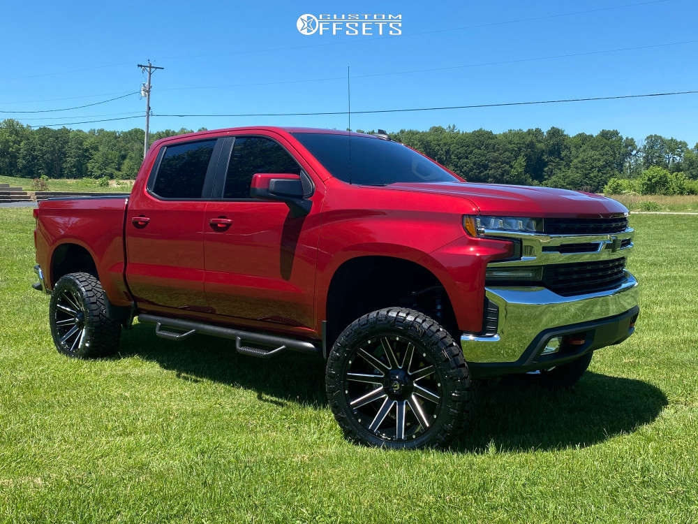 2019 Chevrolet Silverado 1500 with 22x10 -24 Fuel Contra and 35/12.5R22 ...
