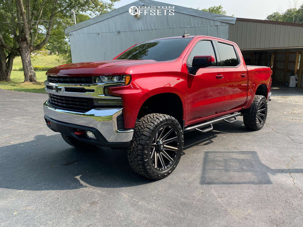 2019 Chevrolet Silverado 1500 with 22x10 -24 Fuel Contra and 35/12.5R22 ...