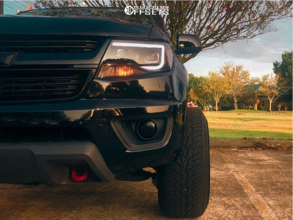 2017 Chevrolet Colorado with 22x12 -44 RBP 69r and 265/40R22 Hankook ...