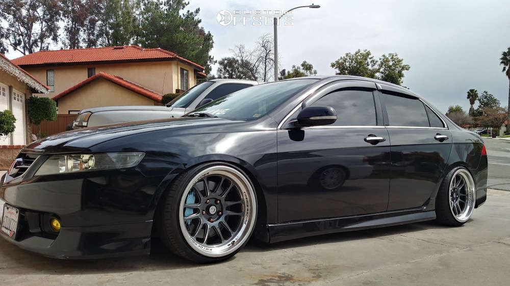 2005 Acura TSX with 18x9.5 10 Cosmis Racing XT-206R and 215/35R18 ...