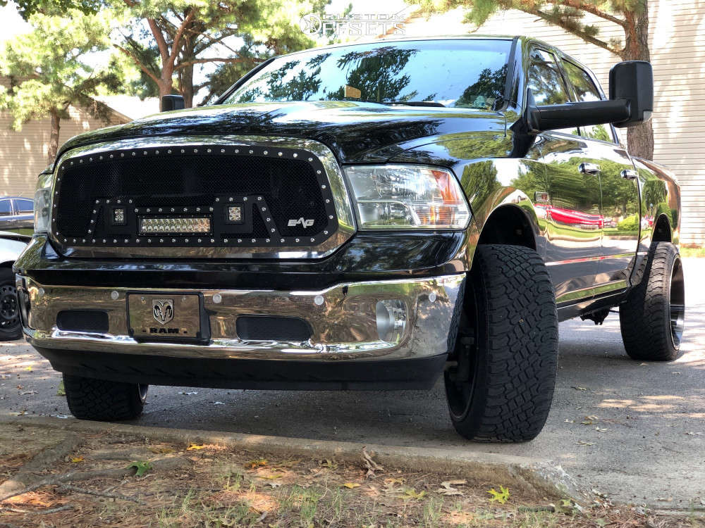 2015 Ram 1500 with 24x12 -51 Vision Spyder and 285/40R24 Atturo Trail ...