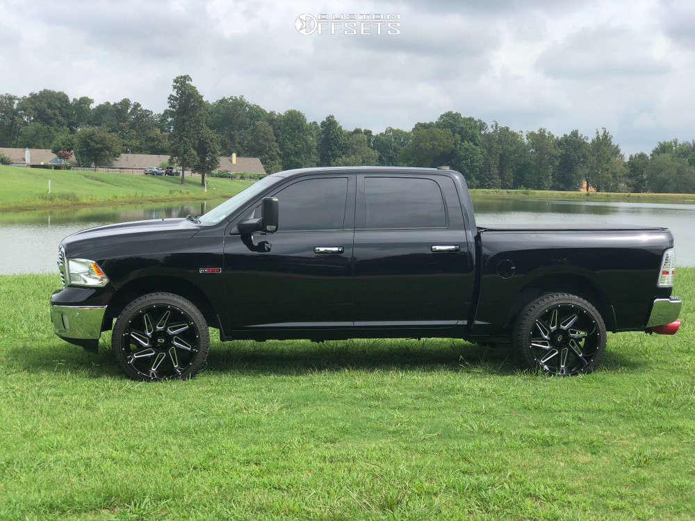 2015 Ram 1500 with 24x12 -51 Vision Spyder and 285/40R24 Atturo Trail ...
