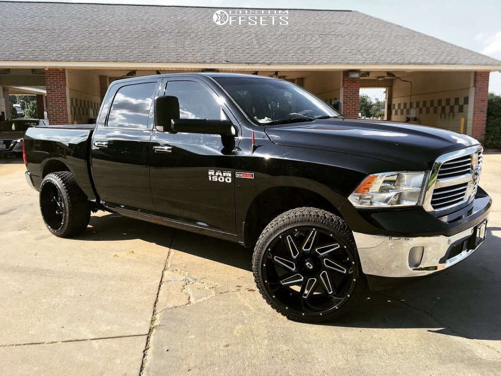 2015 Ram 1500 with 24x12 -51 Vision Spyder and 285/40R24 Atturo Trail ...