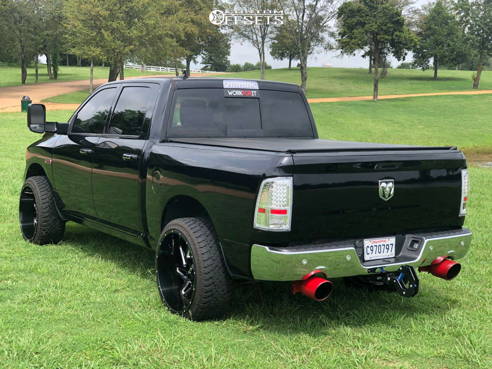 2015 Ram 1500 with 24x12 -51 Vision Spyder and 285/40R24 Atturo Trail ...